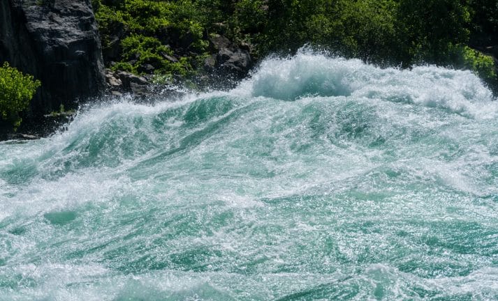See the Power of Niagara Water Falls at the White Water Walk